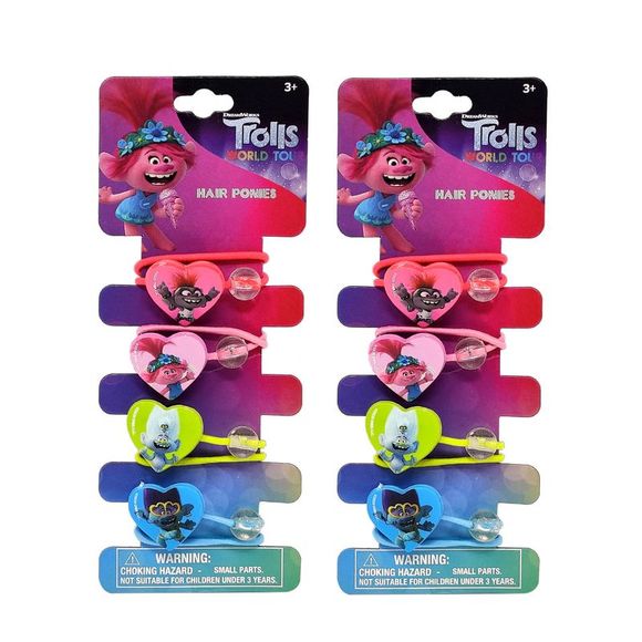 Trolls | Accessories | Dreamworks Girls Trolls World Tour Heart Hair ...